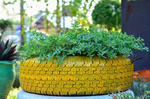Herb Garden Using Tires 31 Best Tire Planter Ideas