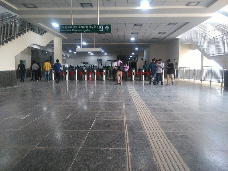 Ameerpet Metro Station in Hyderabad