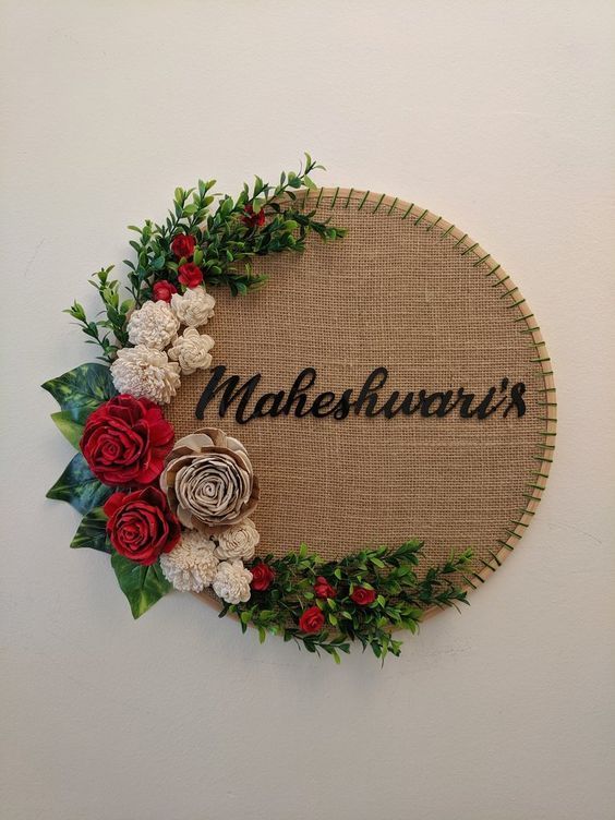 20 Fancy Name Plate Ideas for Your Home