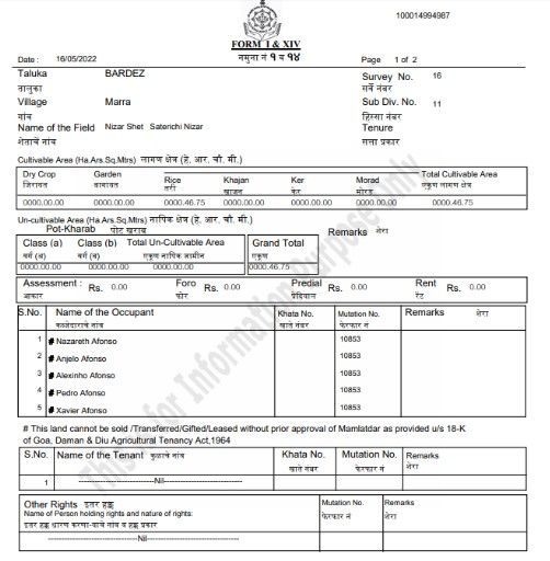 Goa Land Records 2025: Check Land Records Online | Latest Updates