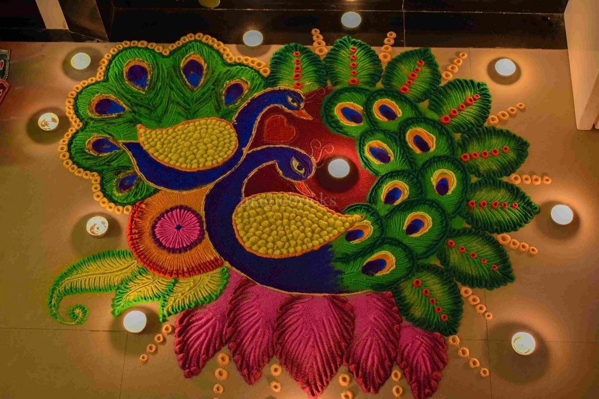 Easy Rangoli Designs 2024 : घर में आसानी से बन जाने वाली 30+ रंगोली ...