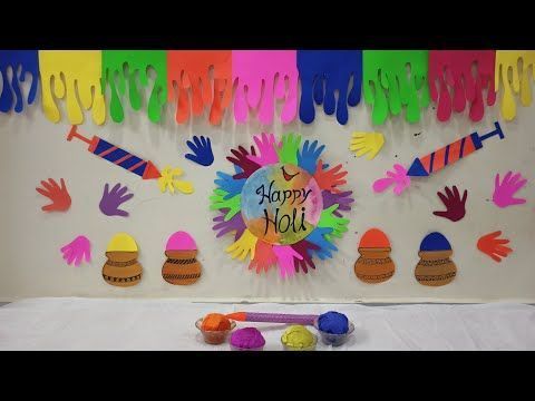 Holi Decoration Ideas for Home with Images | DIY & Theme Holi Decoration