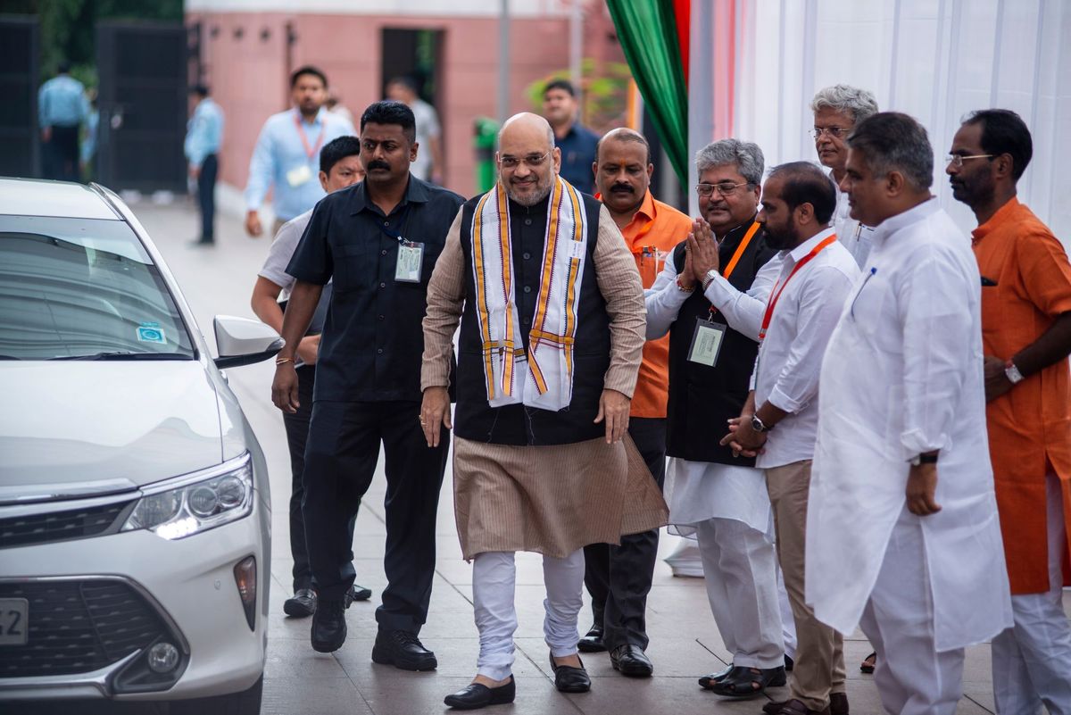 Foundation Stone for Sahakar Samridhi Soudha Laid by Amit Shah Foundation Stone for Sahakar Samridhi Soudha Laid by Amit Shah