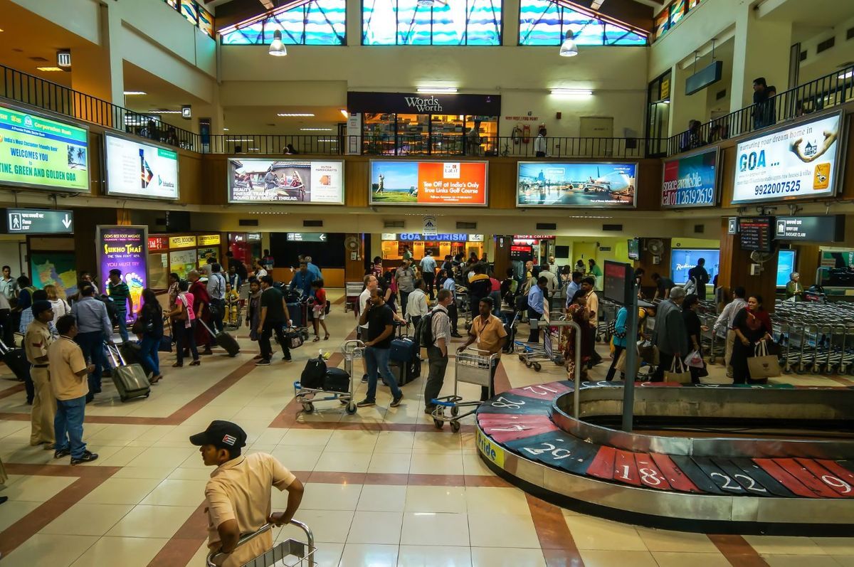 Goa International Airport (GOI) or Dabolim Airport