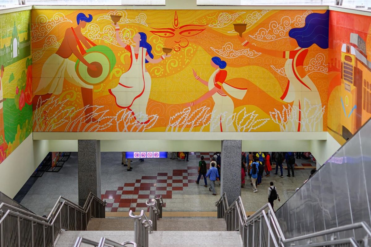 Plataforma Da Estacao Howrah HWHS/Howrah ( South New Complex ) Railway