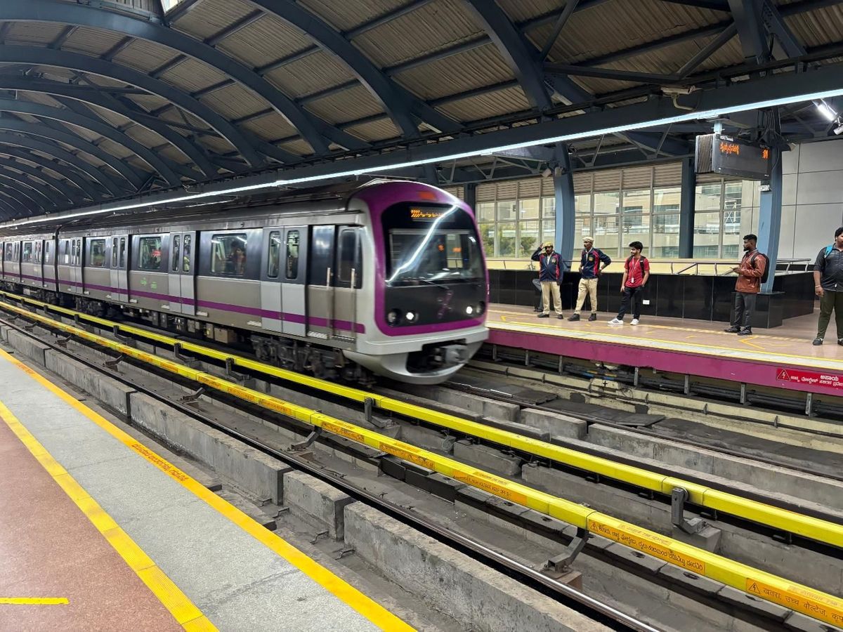 Challaghatta Metro Station Bangalore on Namma Metro Purple Line
