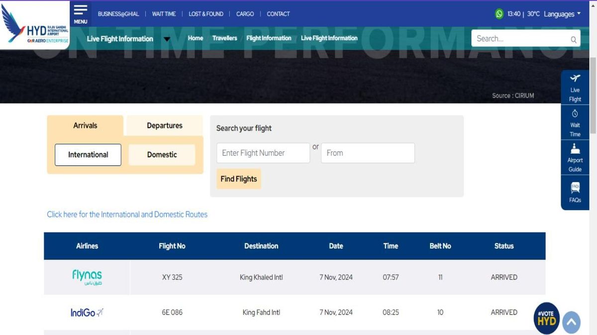 Hyderabad Airport or Rajiv Gandhi International Airport (HYD): All You ...