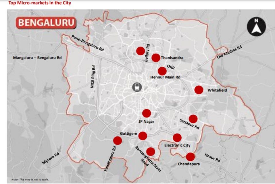 Top Localities In Demand in Bangalore (as per Prop Index Q1, 2024)