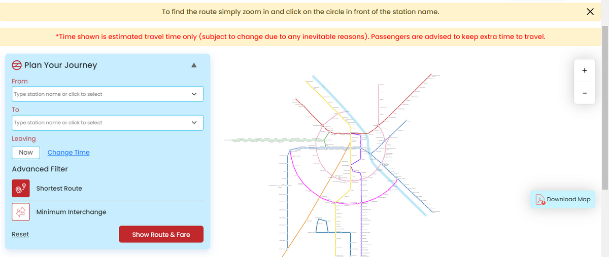 𝐃𝐞𝐥𝐡𝐢 𝐌𝐞𝐭𝐫𝐨 𝟐𝟎𝟐𝟓 Map, Route, Timing, Fare, Stations, and News
