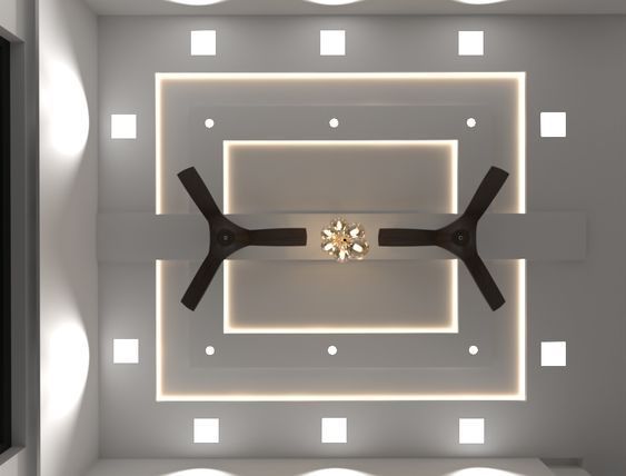 Main Hall Fall Ceiling Design With 2 Fan - Infoupdate.org