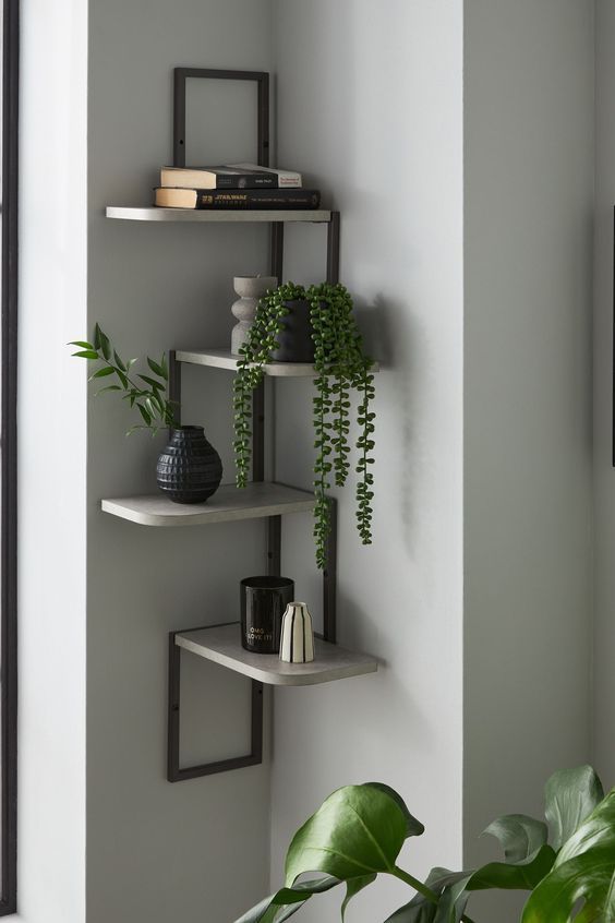 Modern Wall Shelf Designs for the Bedroom and Living Room