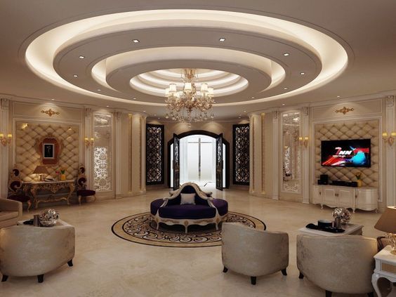 Ceiling design for lobby store