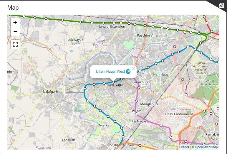 Delhi Uttam Nagar Metro Station