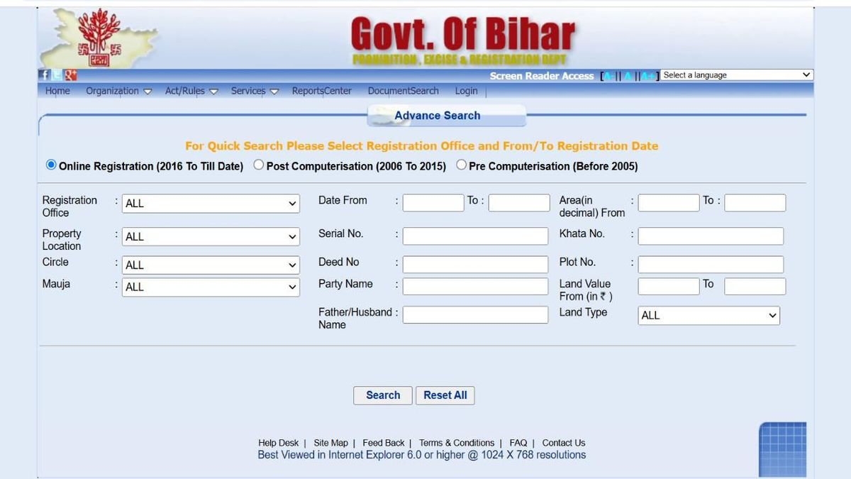 Stamp Duty in Bihar and Property Registration - Pay Online ...