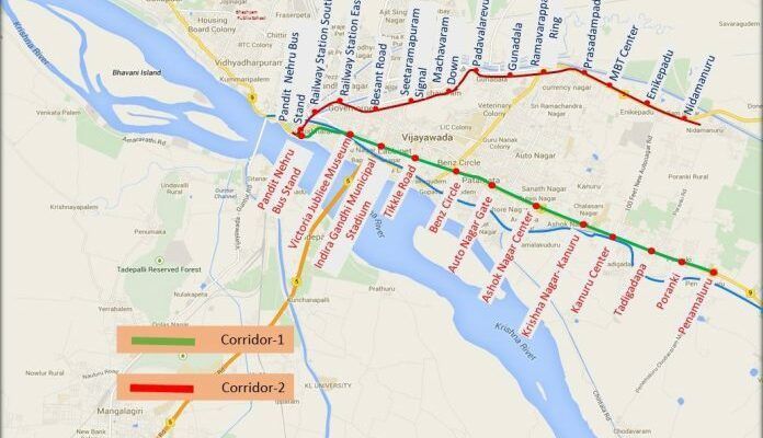 বিজয়ওয়াড়া মেট্রো প্রকল্প - রুট ম্যাপ এবং সর্বশেষ খবর