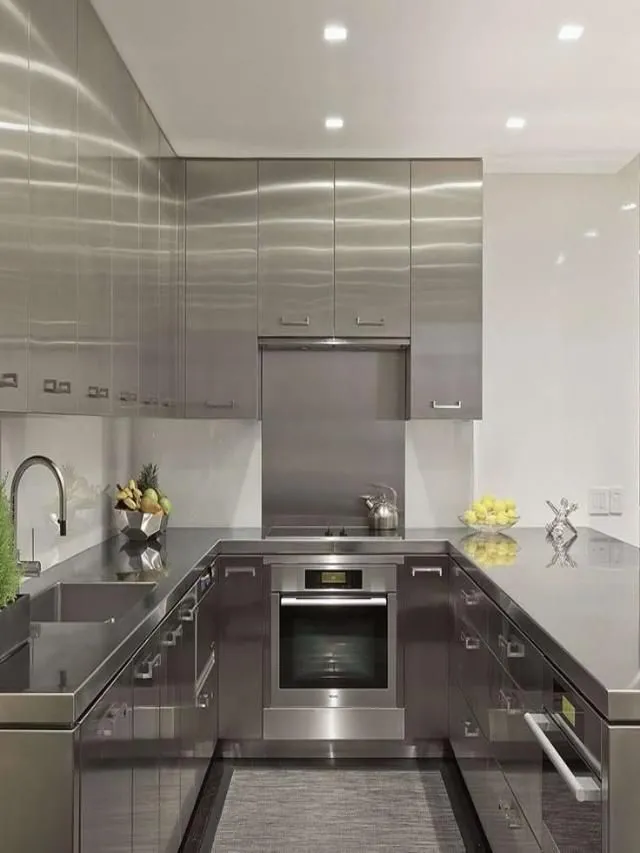 5 Trendiest Stainless Steel Modular Kitchen Designs