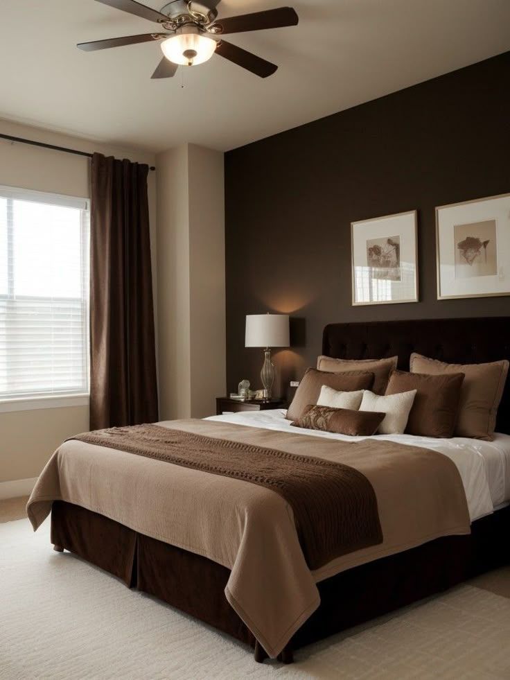20 Brown Wall Paint Color Ideas to Beautify Your Bedroom