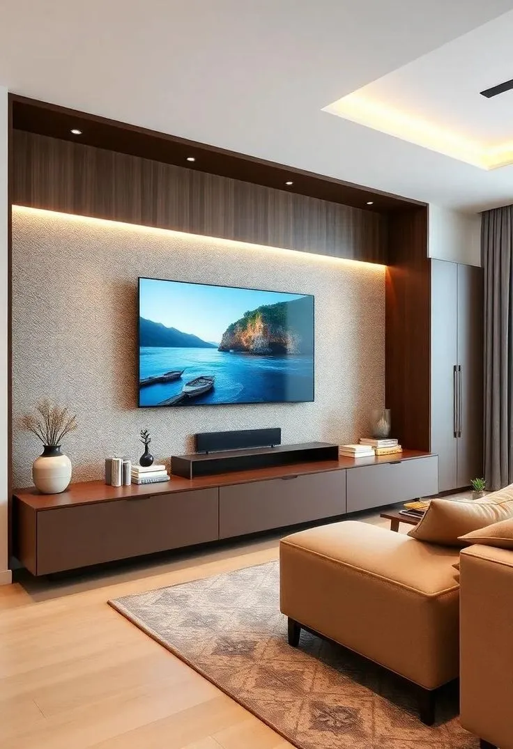 Floating TV Unit Designs for Modern Living Rooms