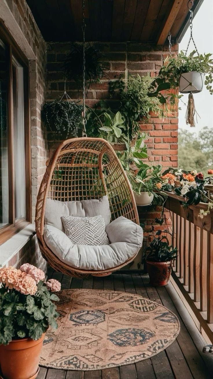 5 Hanging Swing Chair Ideas for Balcony