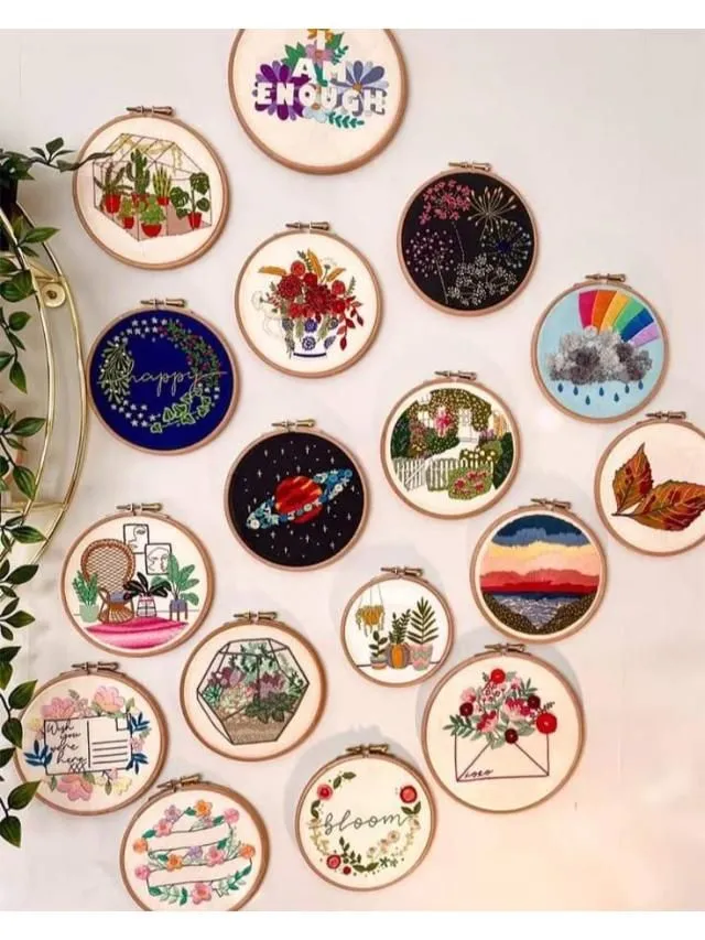 Creative Embroidery Hoop Wall Art Designs To Try At Home
