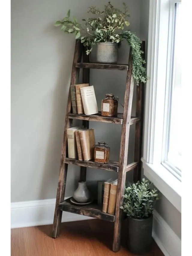5 Creative Ways To Use Ladders In Home Decor