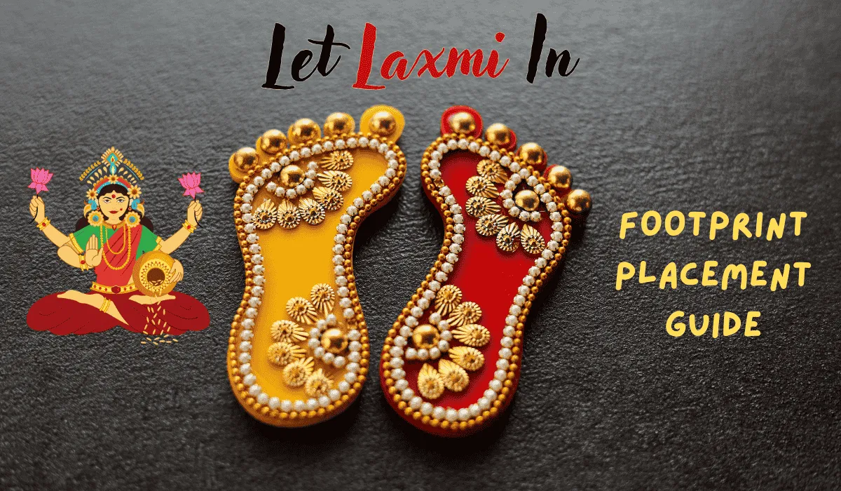 Steps of Prosperity: The Right Way to Place Laxmi Feet on the Main Door