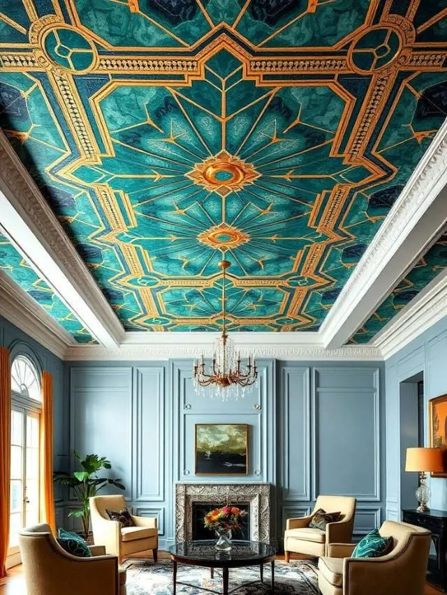 5 Ceiling Wallpaper Designs to Elevate Your Home Design