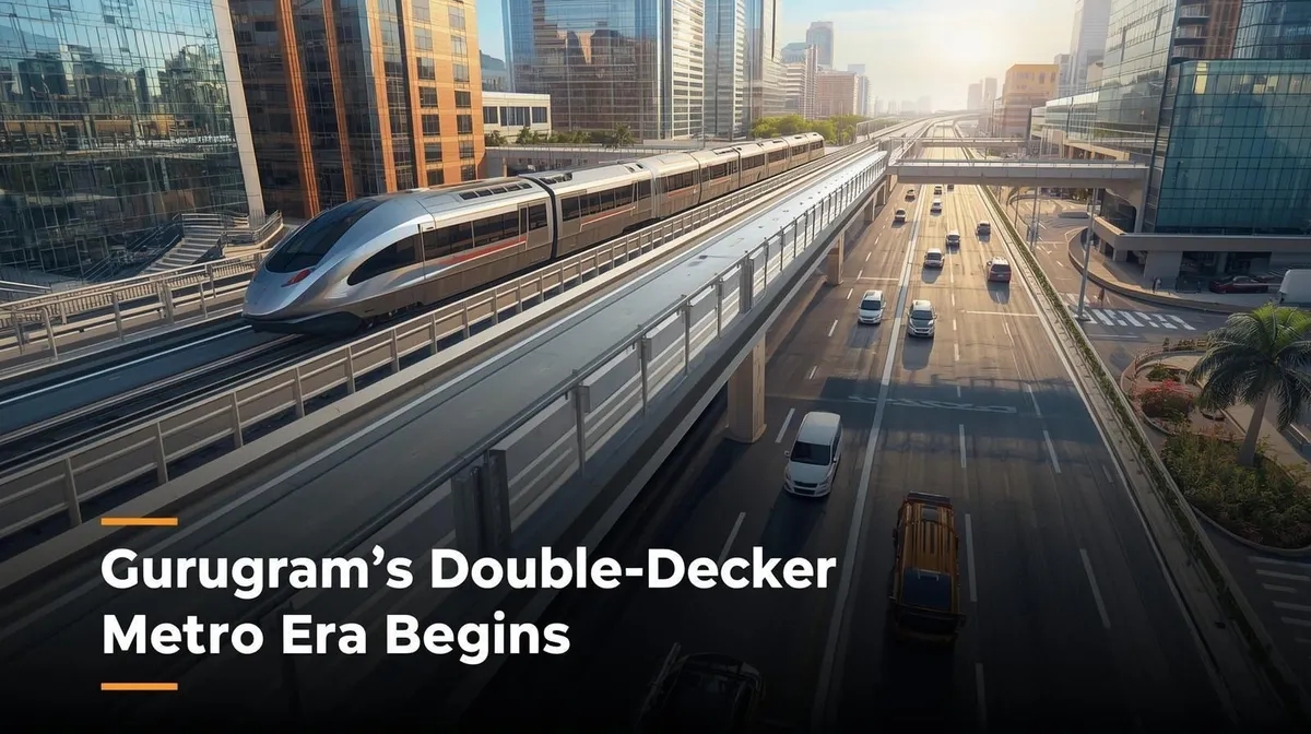 Gurugram Double-Decker Metro Flyover Set to Redefine Old Delhi Road ...