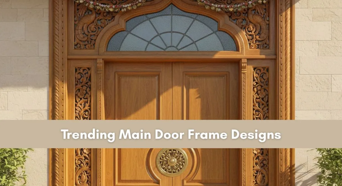 10 Main Door Frame Design Ideas to Upgrade Your Home Entrance
