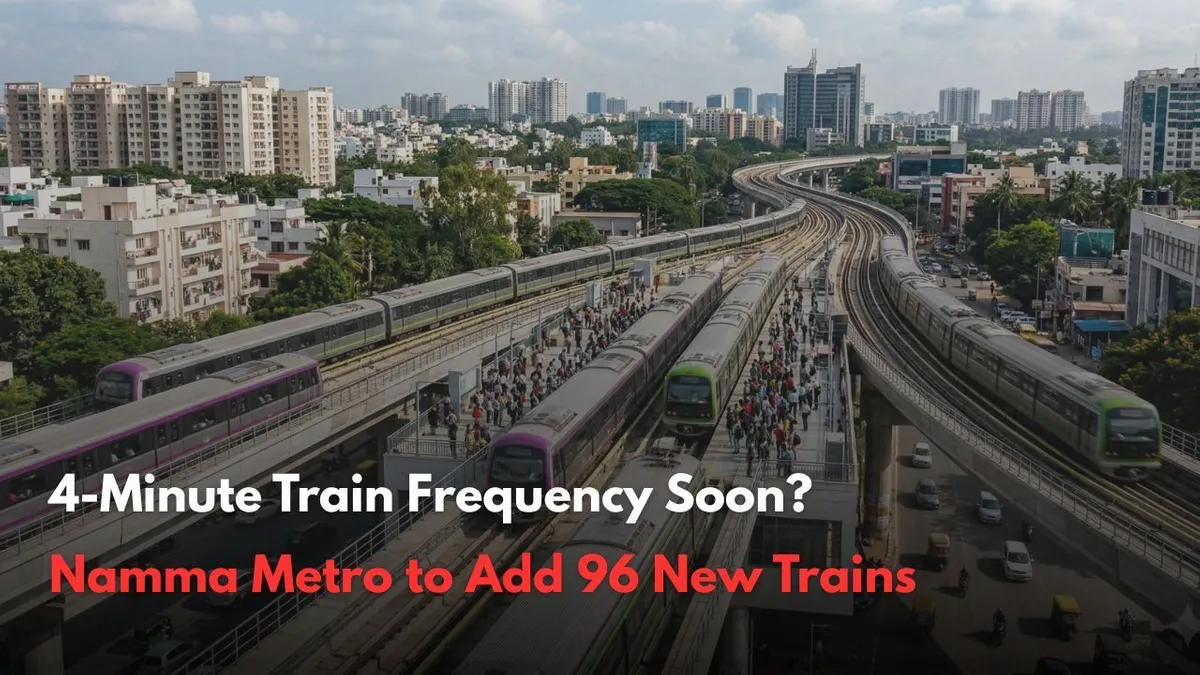 Namma Metro to Add 96 New Trains: Faster, More Frequent Services Coming ...