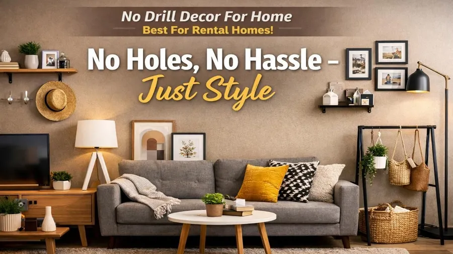 11 No Drill Decor For Home- Best For Rental Homes!