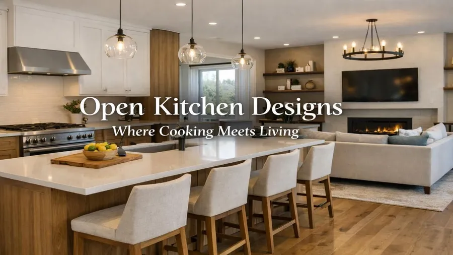 10 Open-Kitchen Layout Designs For Home- Cook In Style