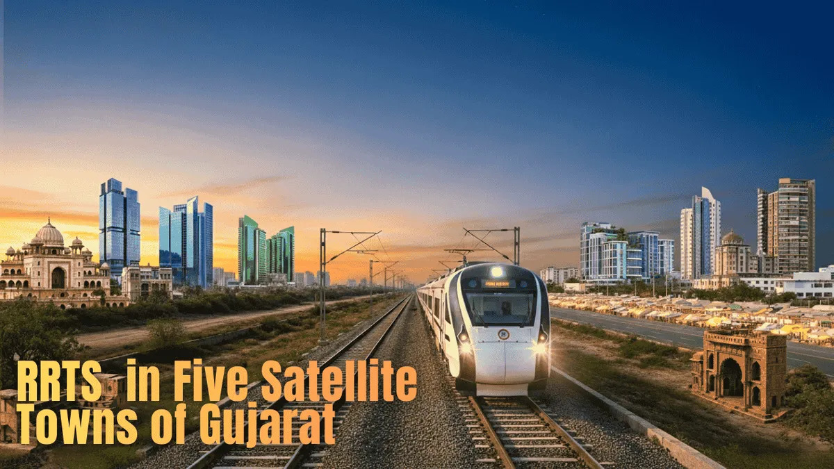 RRTS Route in Gujarat: Sanand, Savli, Kalol, Bardoli, Hirasar in Plan
