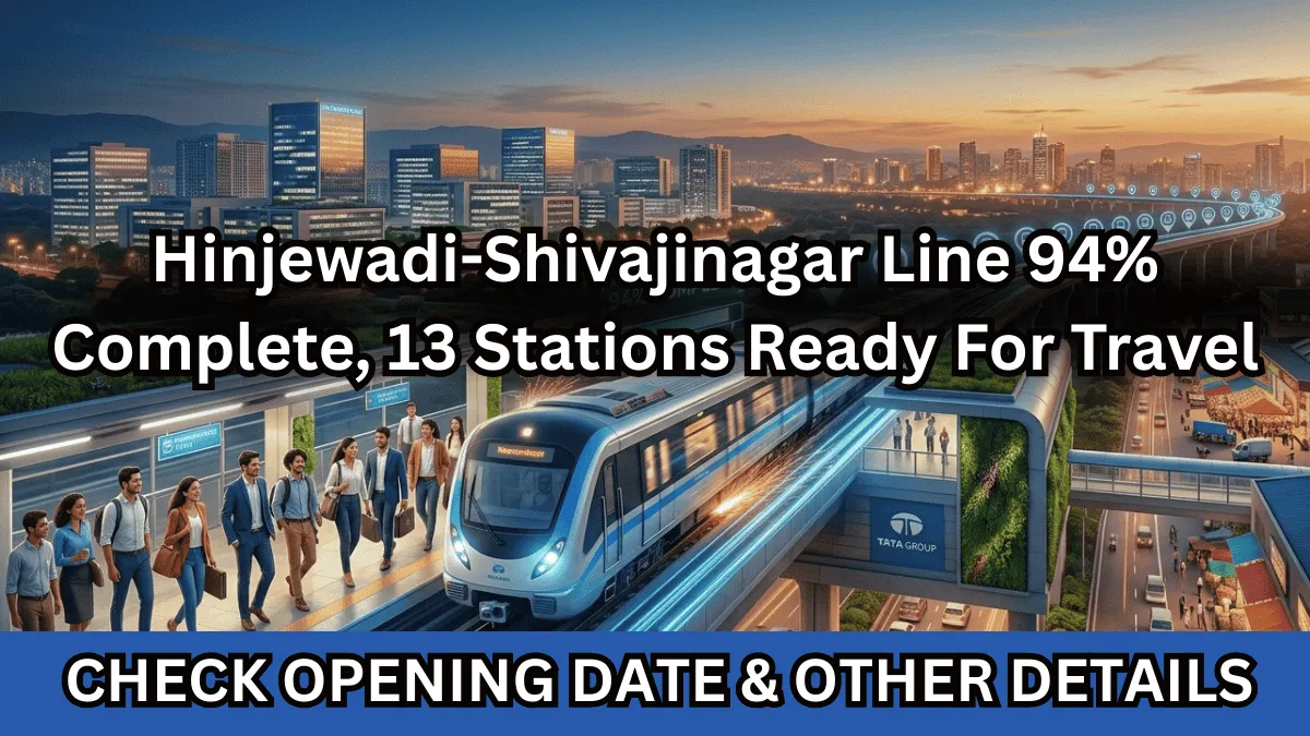 Pune's Hinjewadi-Shivajinagar Metro Line Almost Complete