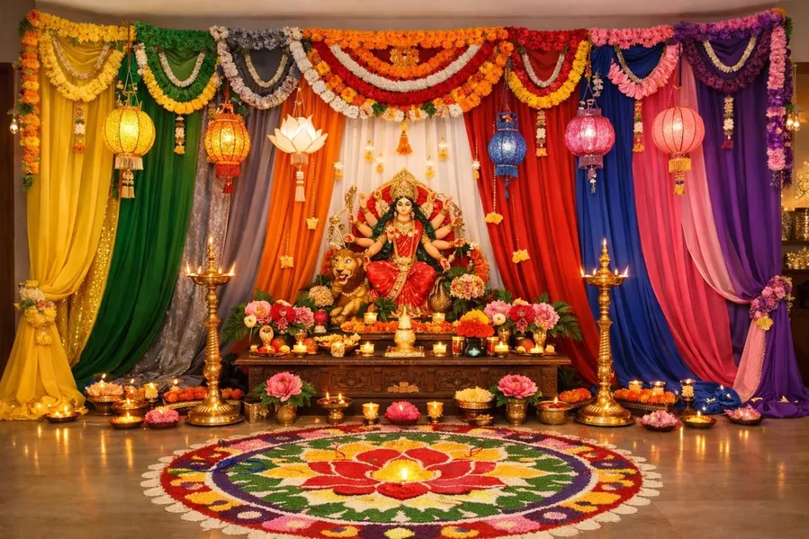 Navratri Colours - Decorate Your Mandir Using 9 Colours of Navratri