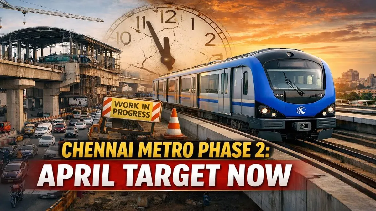Chennai Metro Phase 2 Poonamallee-Vadapalani Stretch Delayed: April ...
