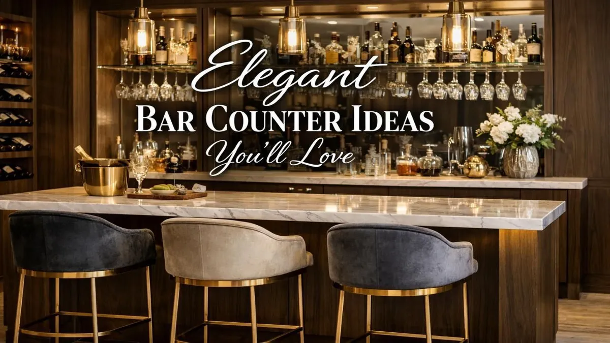 10 Bar Counter Designs For Home: Invite Class And Style