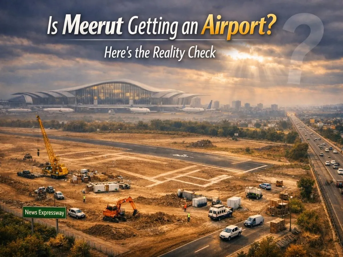 Meerut Airport Plan Explained- Routes, Location & Timeline-But Why the ...