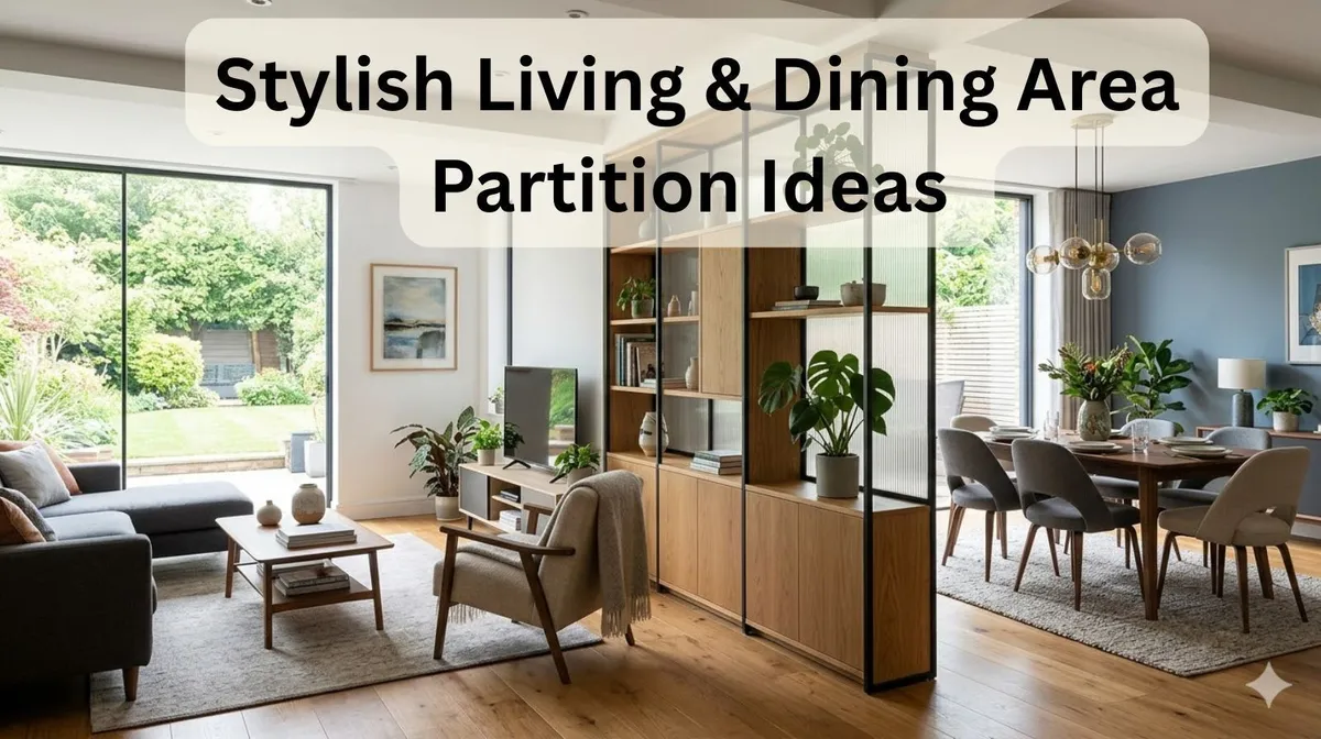 10 Stylish Living and Dining Area Partition Ideas for Modern Homes