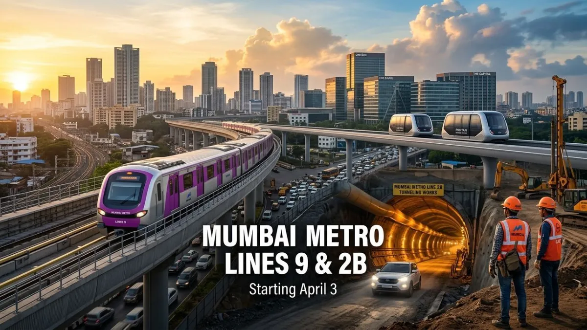 Mumbai Metro Finally Expands on April 3: Line 9 and 2B Partial Opening ...