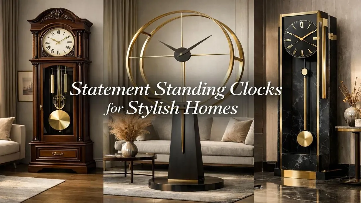 10 Standing Clock Designs For Your Home: Functional Art Pieces