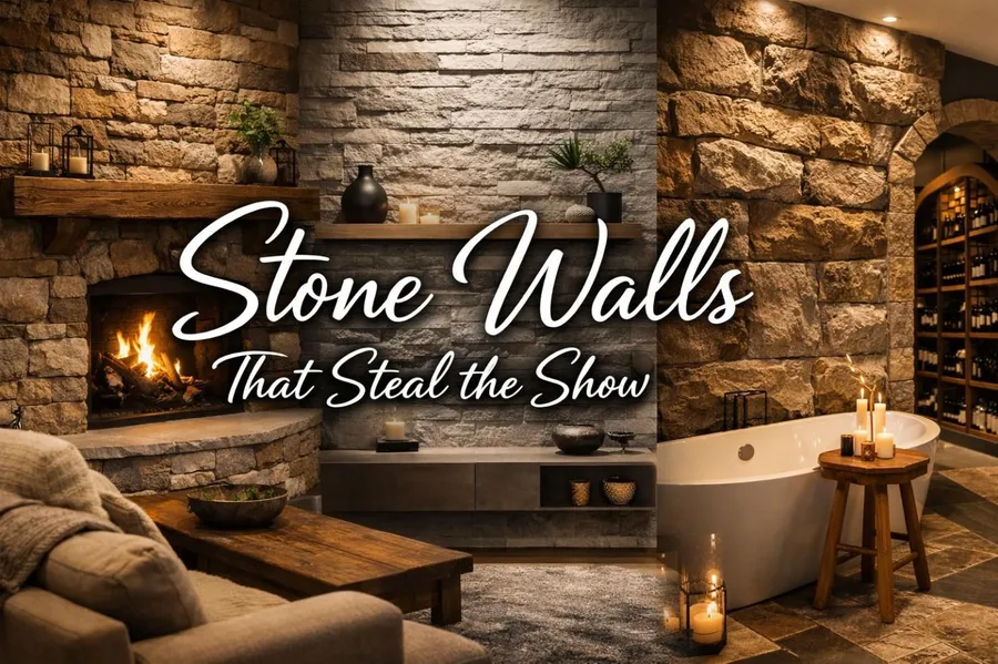 10 Stone Wall Design Choices For Your Home- For Decor Enthusiasts