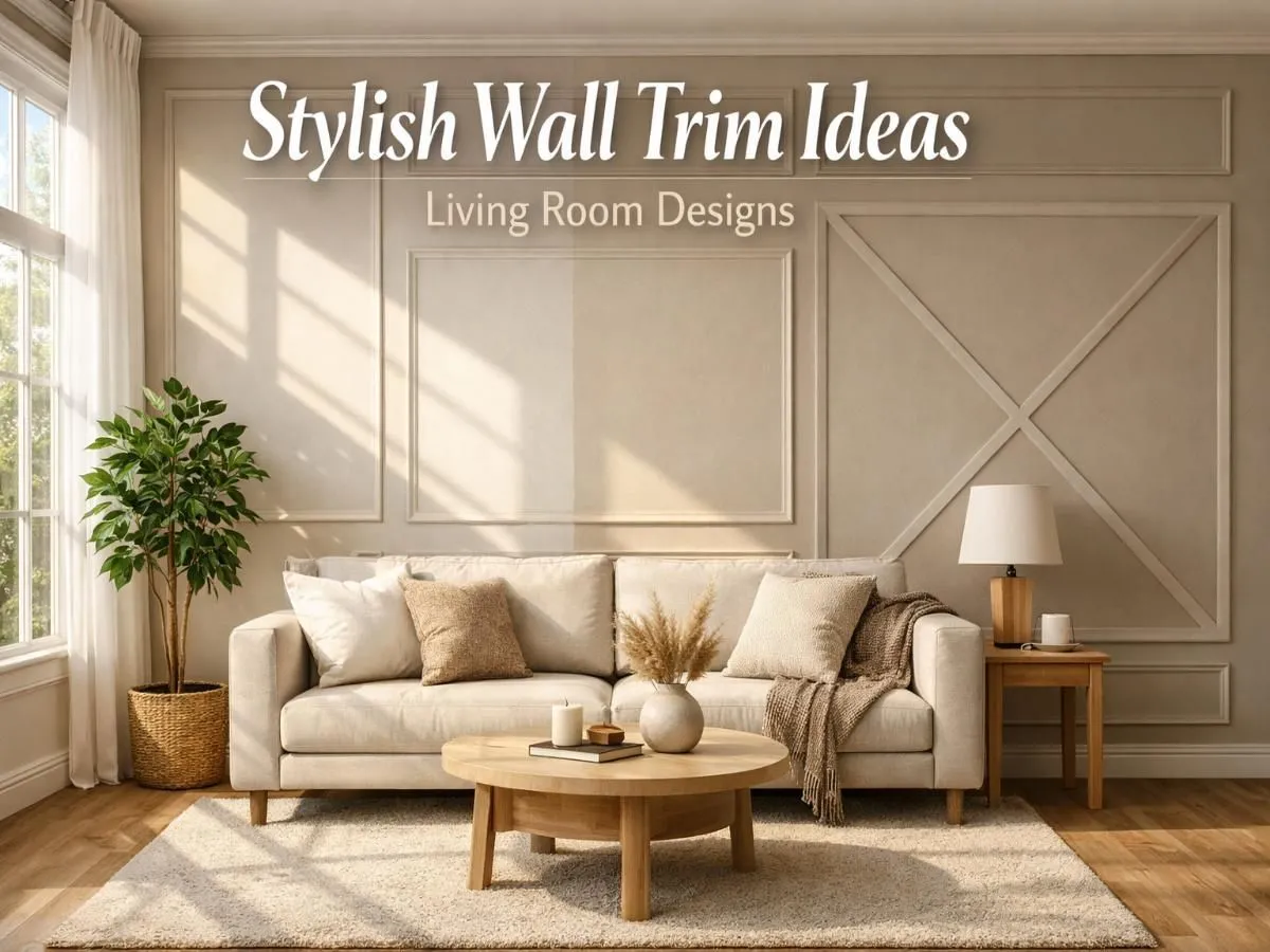 Bored with Plain Walls? Try These 11 Living Room Wall Trim Ideas