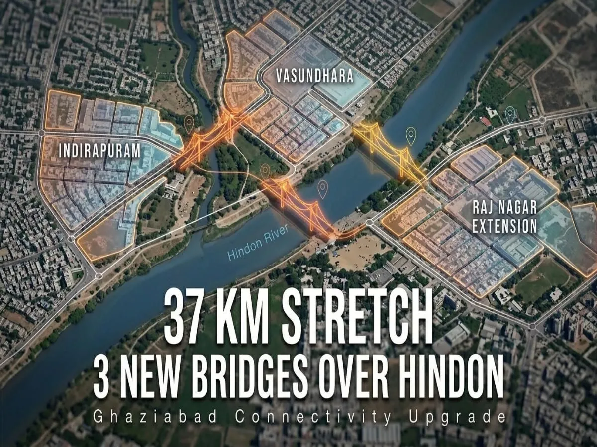 Ghaziabad Plans 3 Bridges Over Hindon-Faster NCR Access and New ...