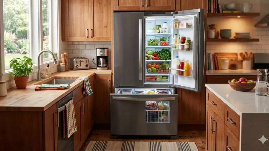 Refrigerator Types and Sizes for Modern Kitchen Designs
