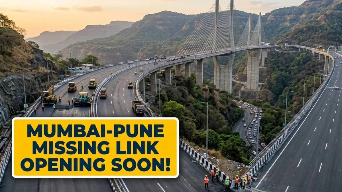 Mumbai-Pune Expressway Missing Link Nears May 2026 Opening