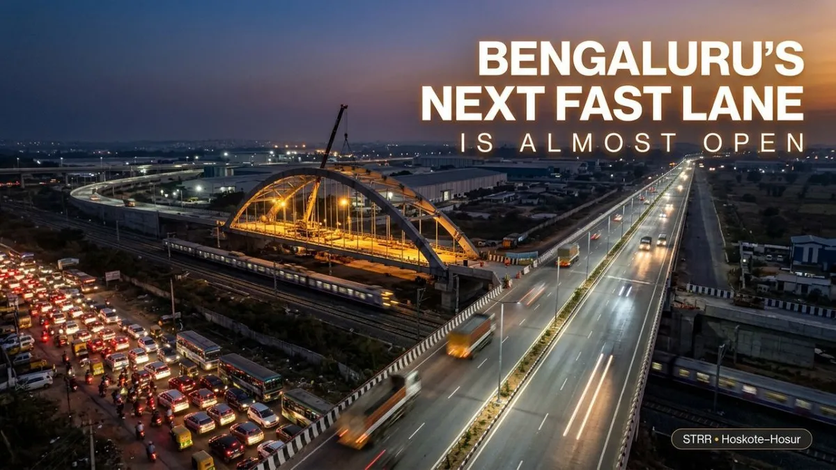 Only 650m Left: Delayed Bengaluru STRR May Finally Open by June 2026