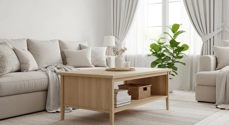 Smart Centre Table Designs With Hidden Storage Inside