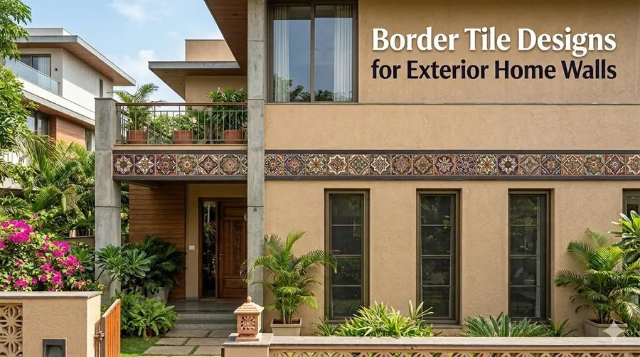 10 Border Tile Designs for Exterior Home Walls