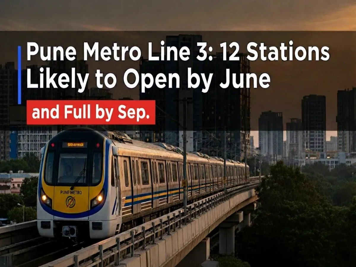 Pune Metro Line 3 Opening Plan: First 12 Stations in June, Full Route ...